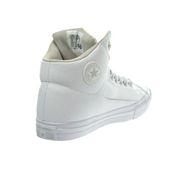 Converse | Shoes | Nwt Converse All Star White Leather Slip On Style ...
